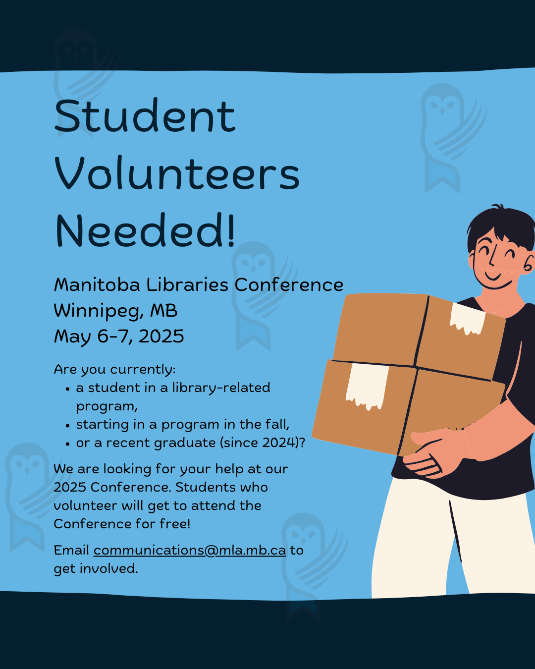 MLC 2025: Student Volunteers Needed – Manitoba Library Association